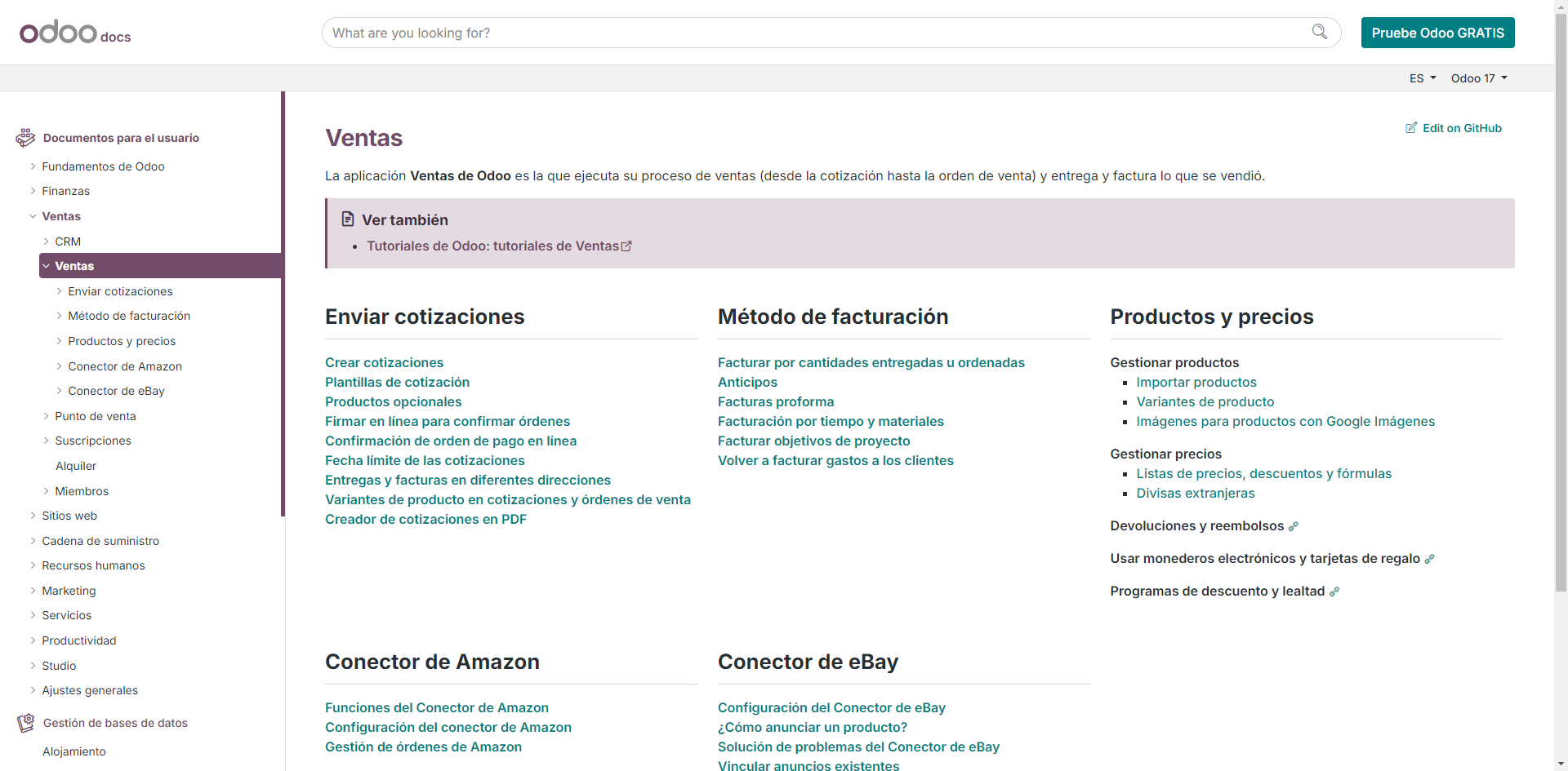 Documentación Odoo Completa y Actualizada | Tiam-V